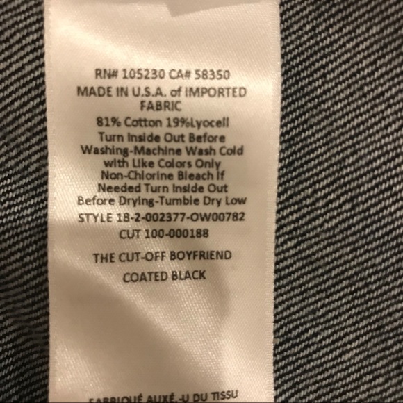 Current/Elliott | Jackets & Coats | Currentelliott Cutoff Boyfriend ...